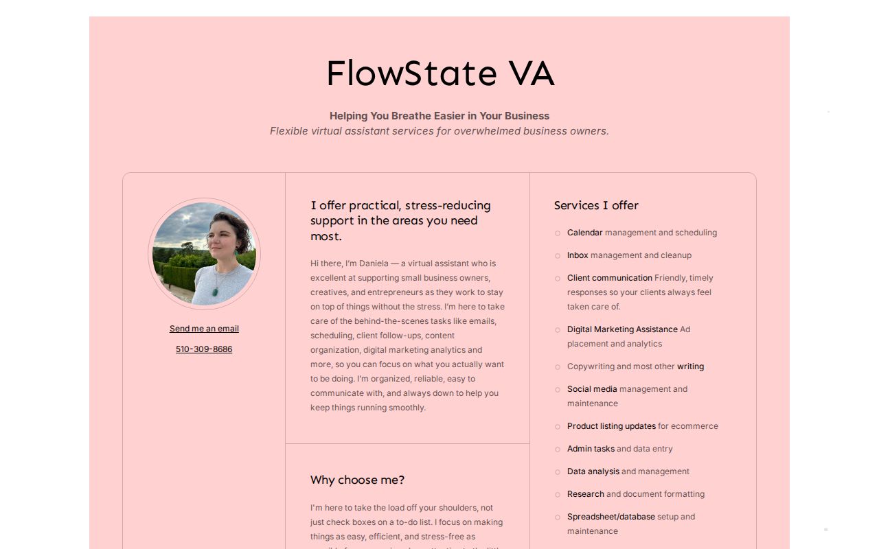 Daniela Dolgova Virtual Assistant